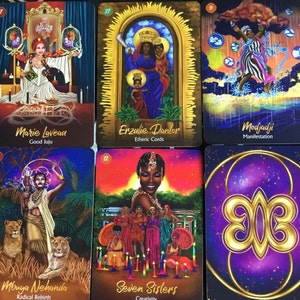 African Goddess Rising Oracle, Black Tarot Decks - Etsy