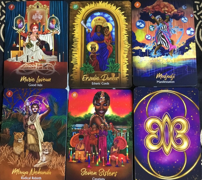African Goddess Rising Oracle Black Tarot Decks - Etsy
