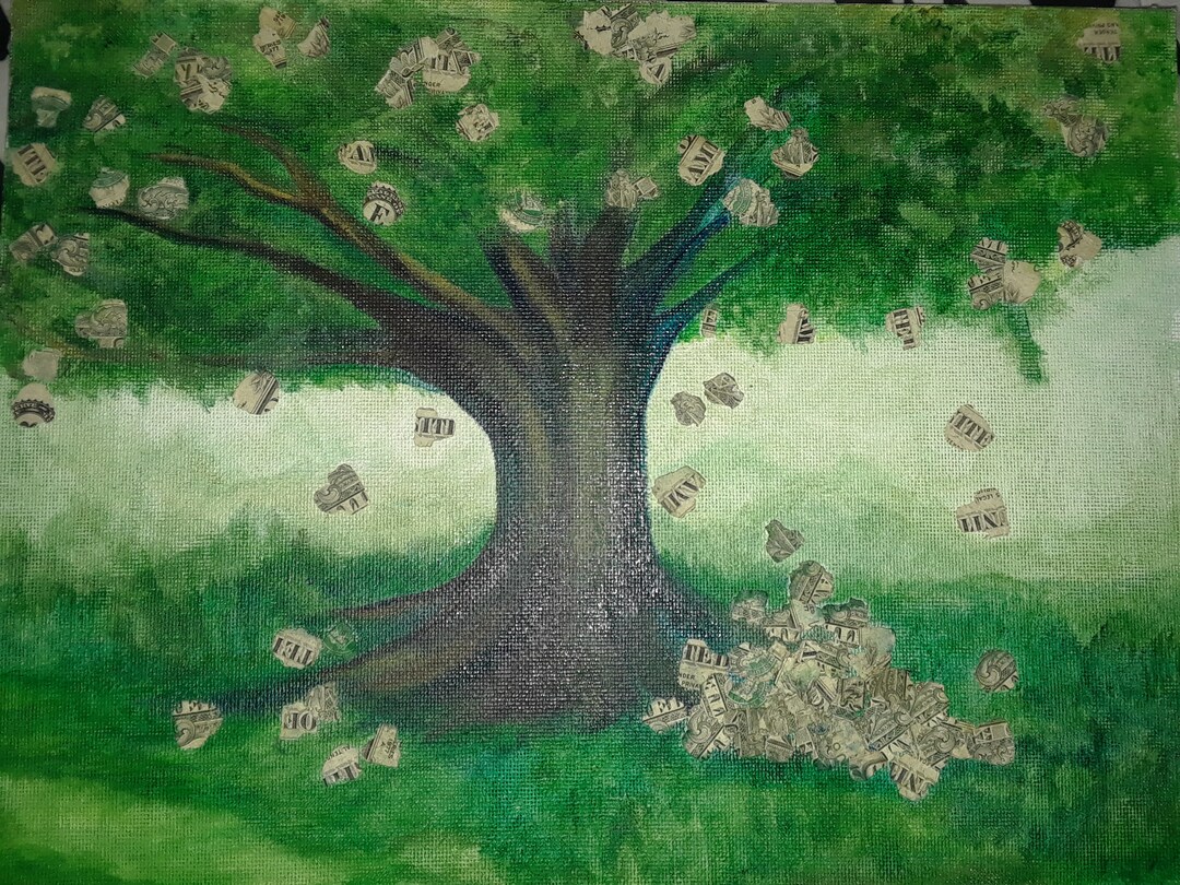 Money Tree- 9x12 Unframed Digital Print - Etsy