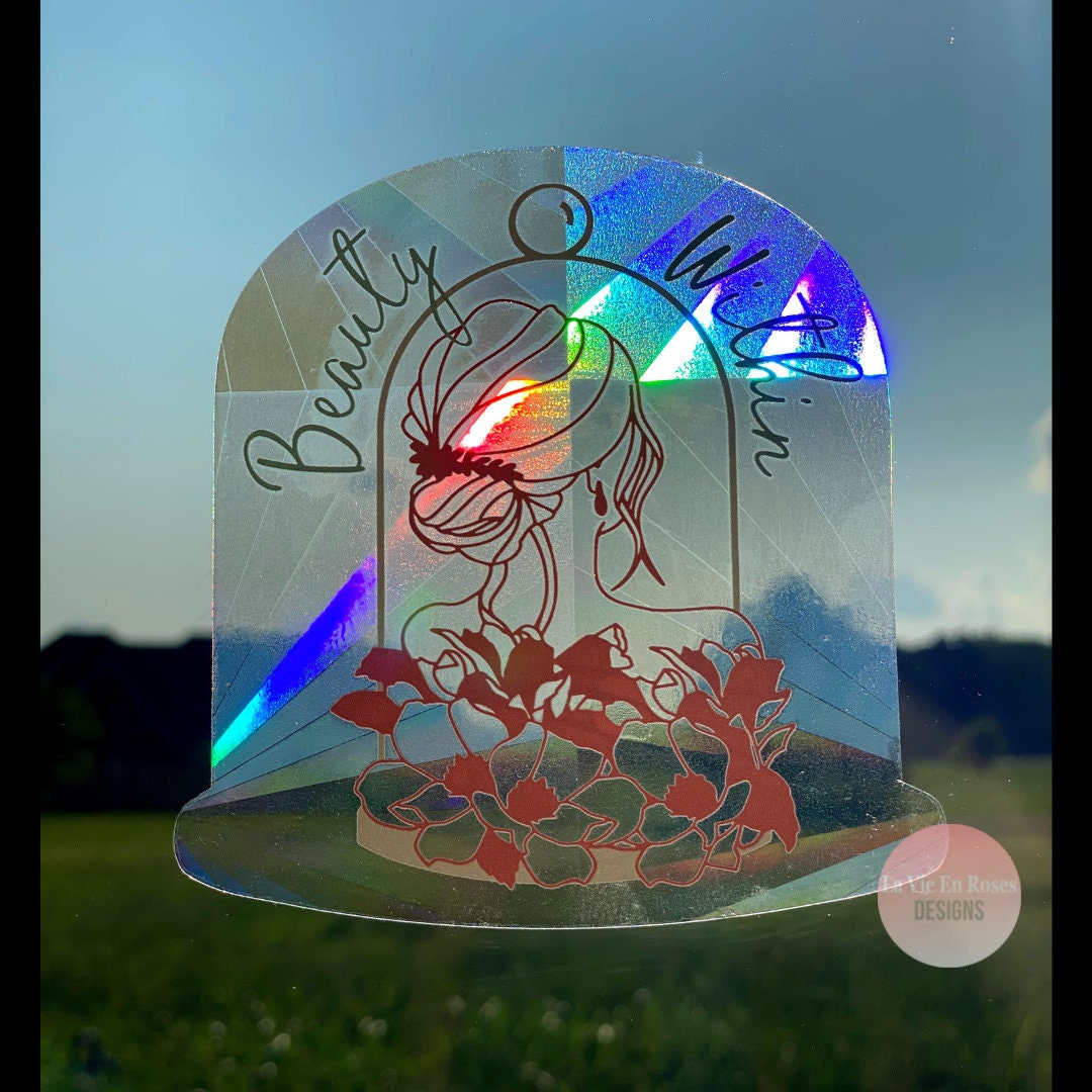 Rainbow Suncatcher Sticker Rainbow Maker Valentines Gift Beauty Decal ...