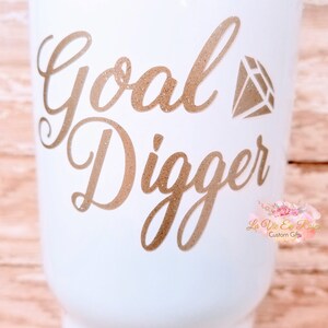 Goal Digger Decal Sticker Mug Decal, Motivational Decal, Instant Pot ...