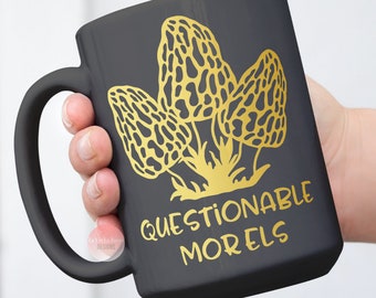 Morel Mushroom Temporary Tattoo Sticker set of 2 - Etsy