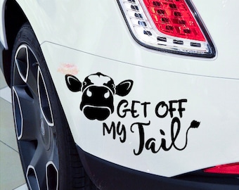 Funny Cow Sticker Car - Etsy