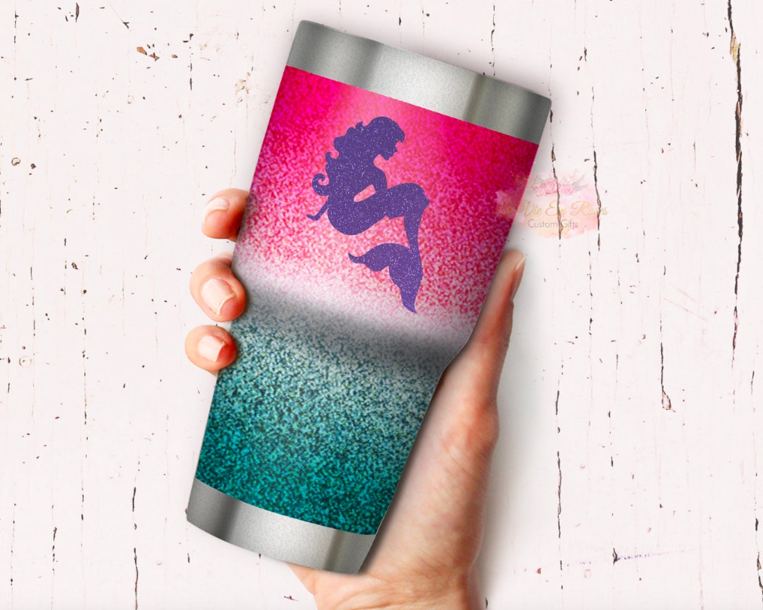 Mermaid Sticker, Cup Decal, Mermaid Party Decal, Mermaid Tumbler ...