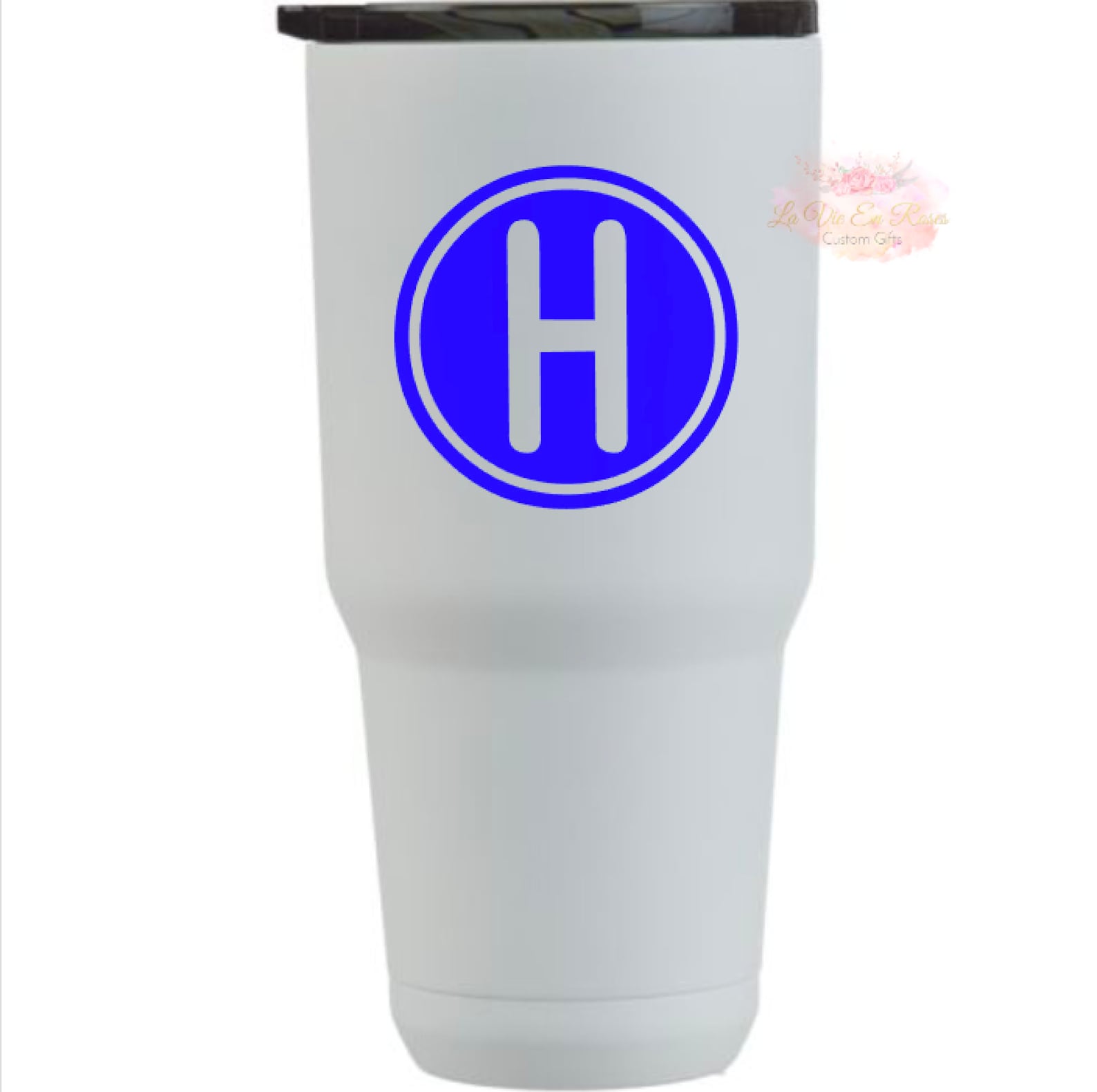 Circle Letter Sticker Initial Decal Initial Sticker Car | Etsy