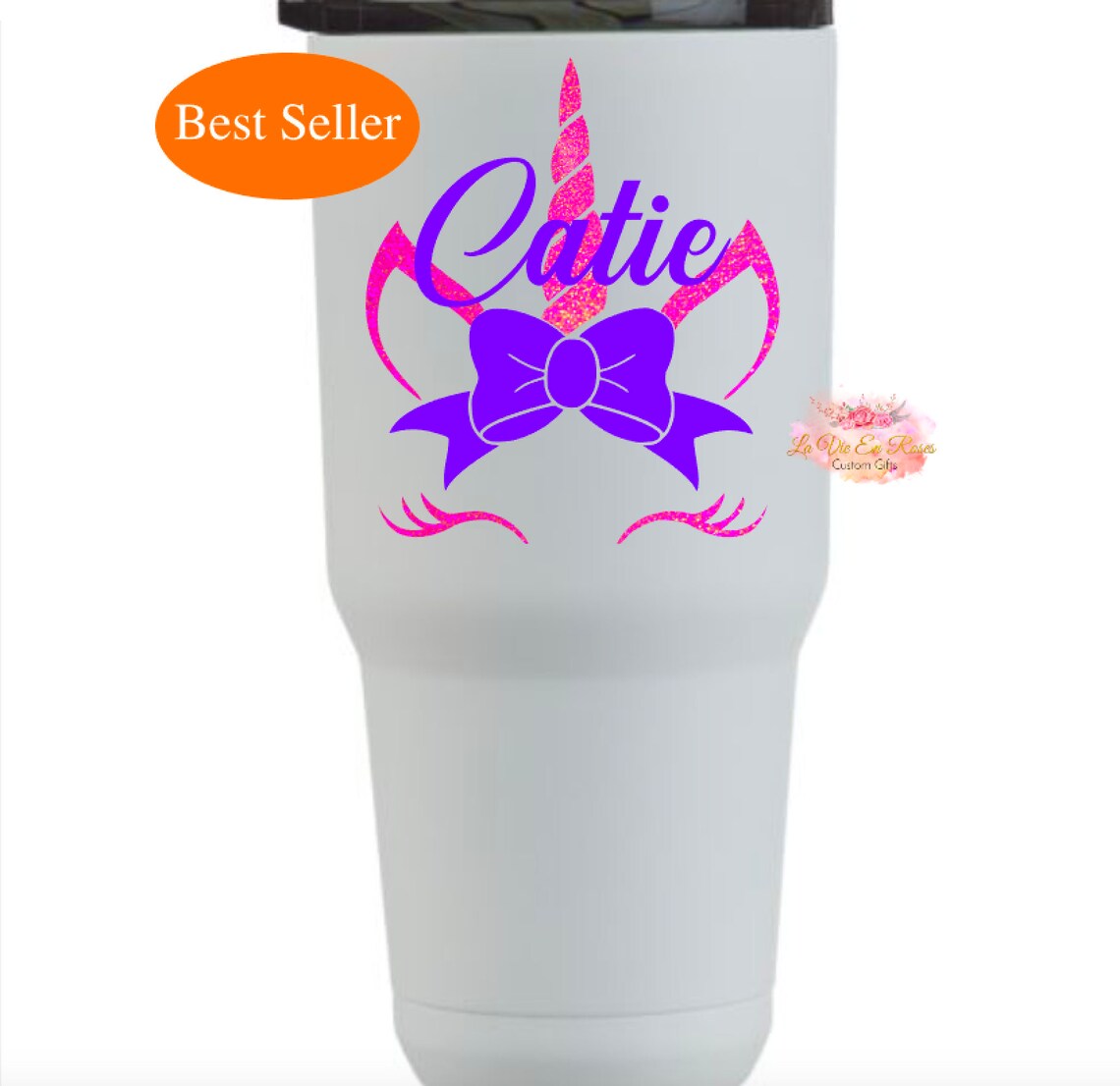 Unicorn Vinyl Decal With Name Personalized Unicorn Sticker | Etsy