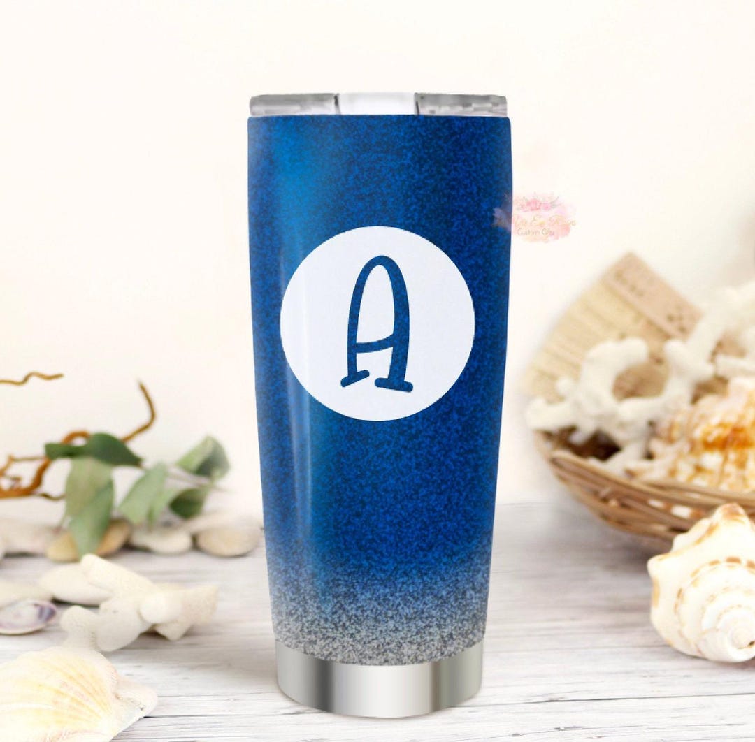 Circle Initial Decal, Initial Sticker, Letter Decal, Letter Sticker ...