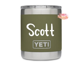 Yeti name decal | Etsy