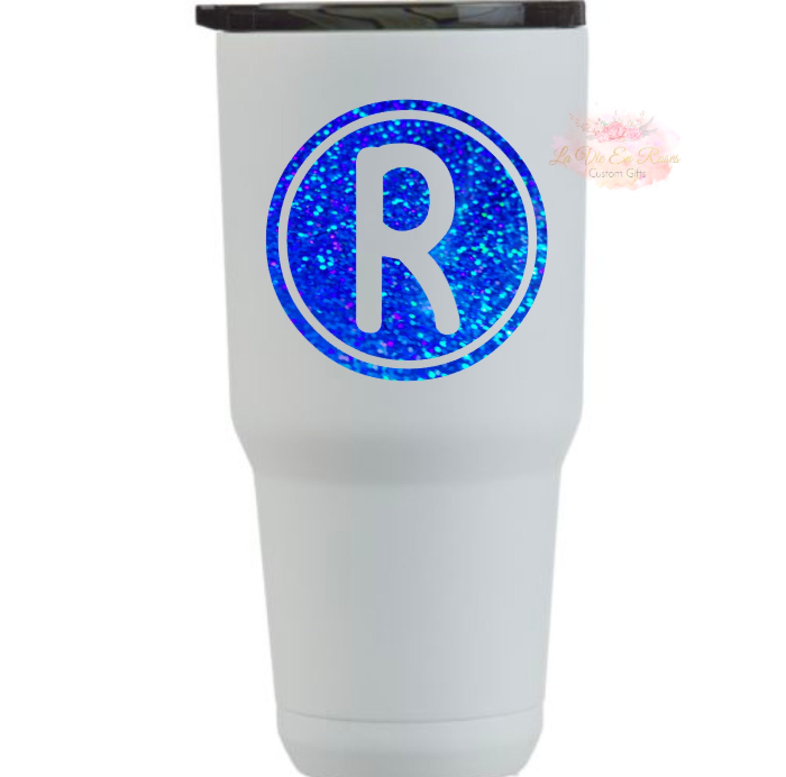 Circle Letter Sticker Initial Decal Initial Sticker Car | Etsy