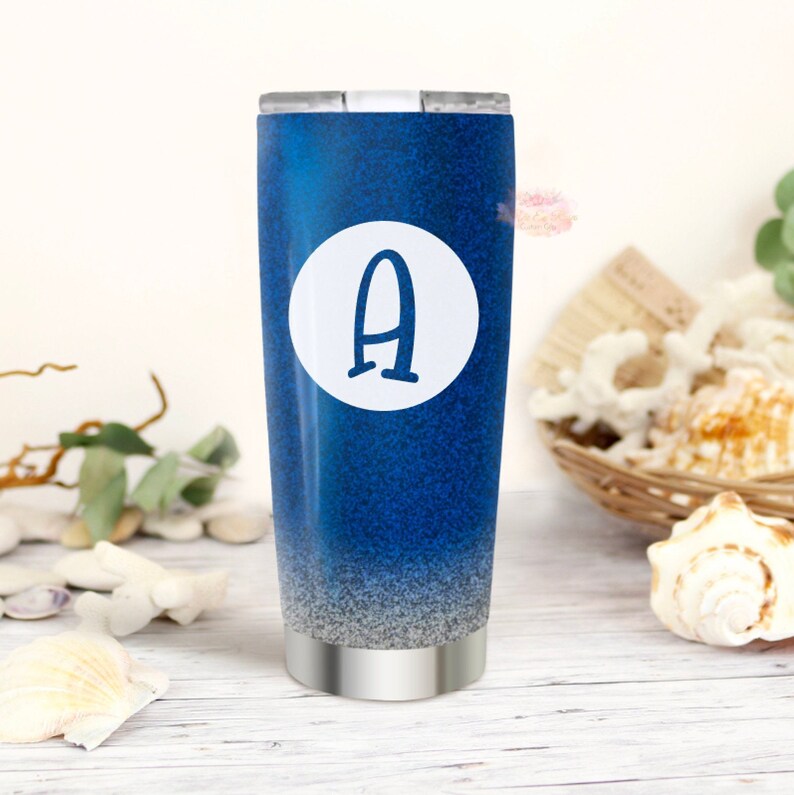 Circle Initial Decal Initial Sticker Letter Decal Letter - Etsy