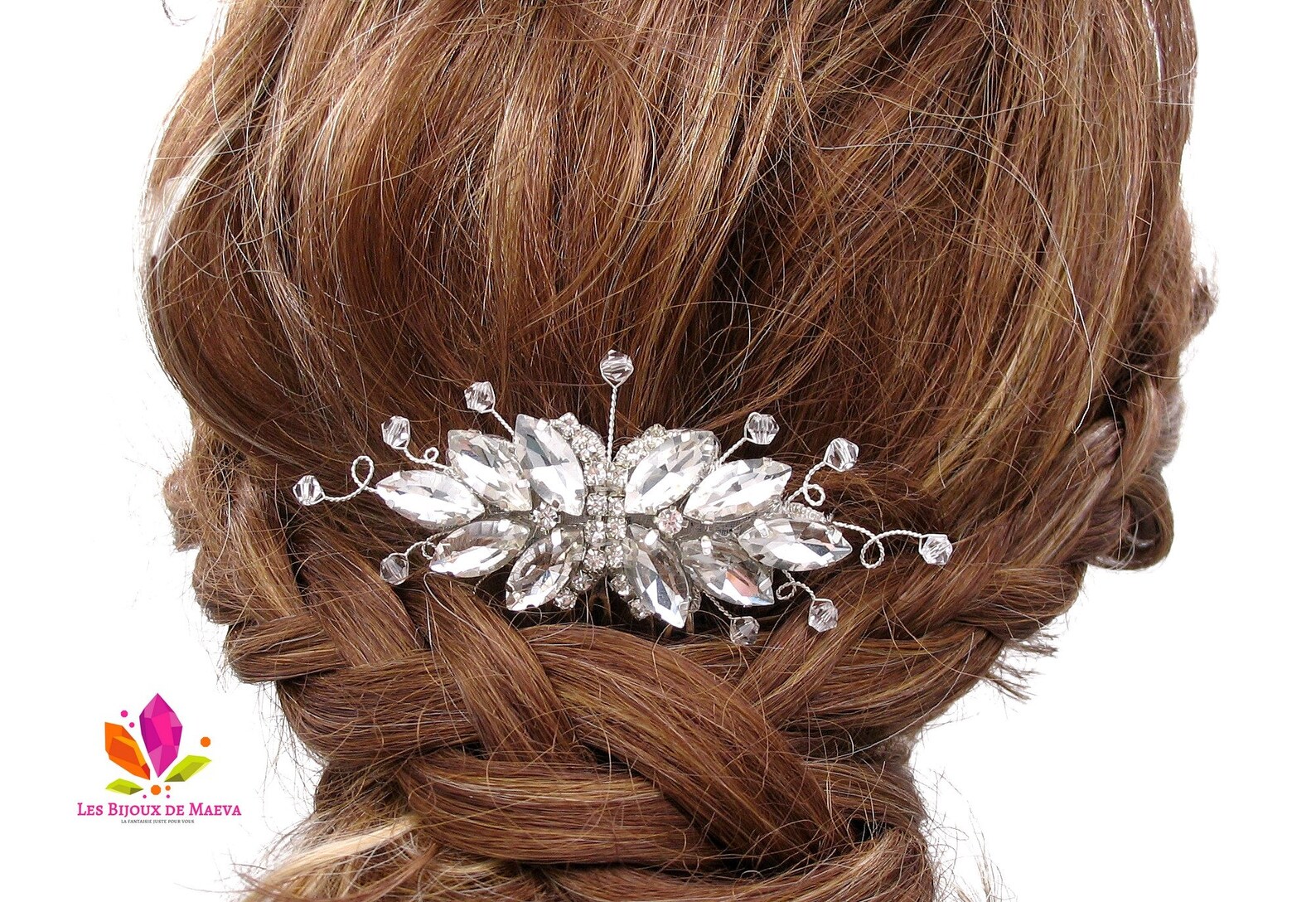 Wedding Jewelry Hair Comb Bridal Hairstyle With Rhinestones - Etsy