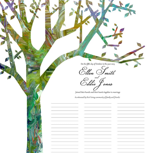 Marriage Certificate - Etsy