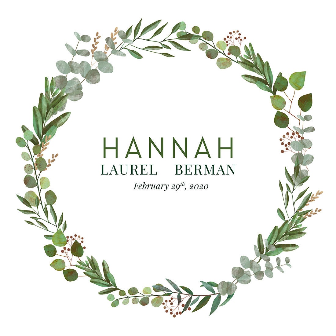 Baby Art Hebrew Naming Certificate Birth Announcement Custom Art Good ...