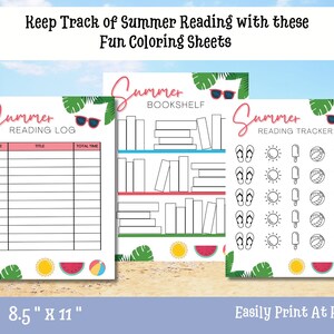 Adorable Summer Reading Bundle - Printable Pdfs - Reading Log ...