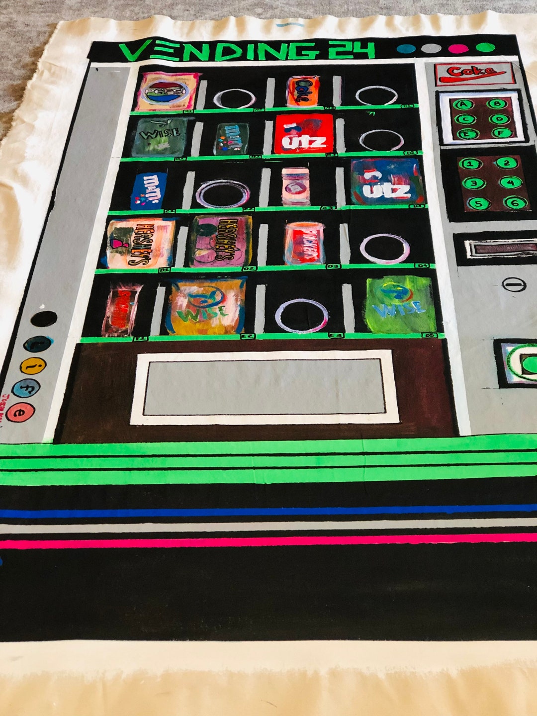 MR MONOPOLY Vending Machine Original Painting by JOKA - Etsy