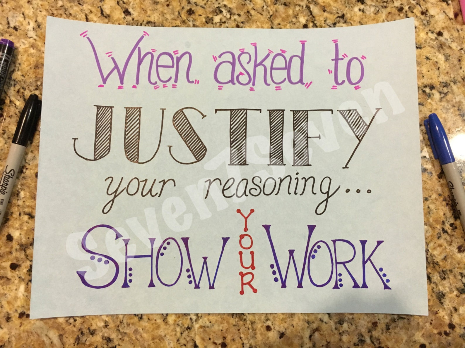 Justify Your Reasoning AND Explain Your Reasoning - Set of 2 Classroom ...