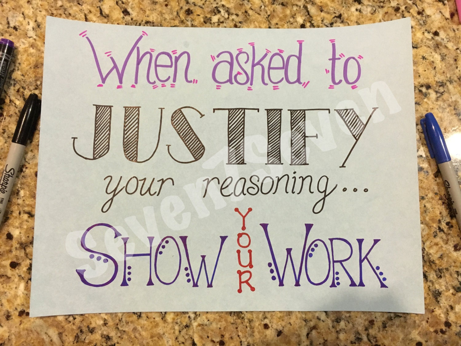 Justify Your Reasoning AND Explain Your Reasoning - Set of 2 Classroom ...