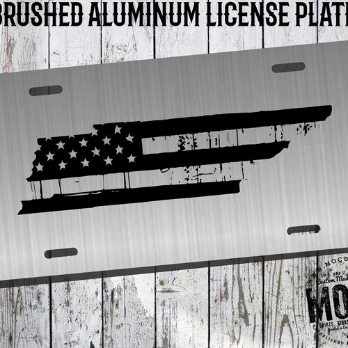 Tennessee State Flag License Plate. License Plate Frame. Tri - Etsy