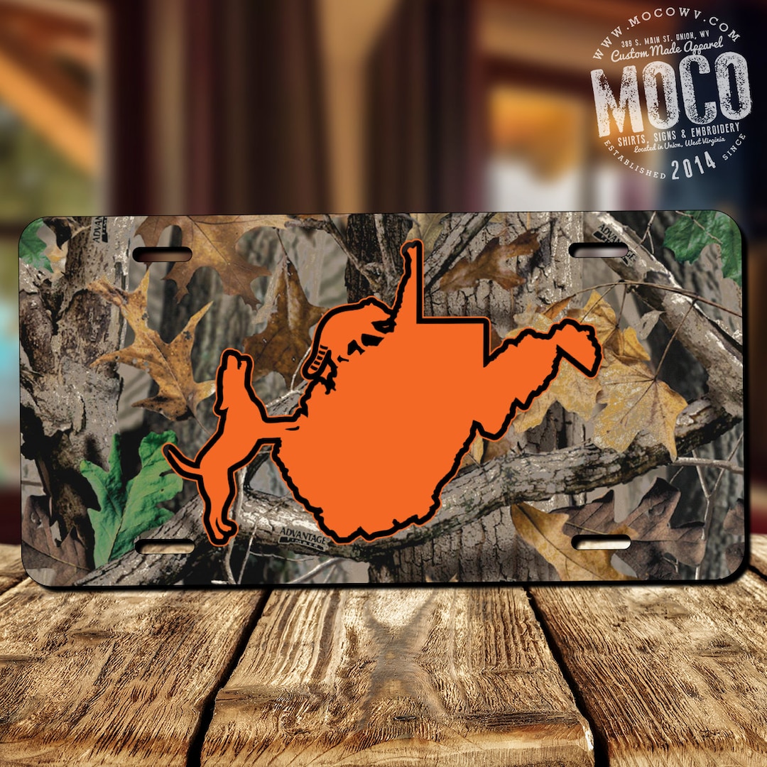 West Virginia Coon Hunter Camo License Plate - Etsy