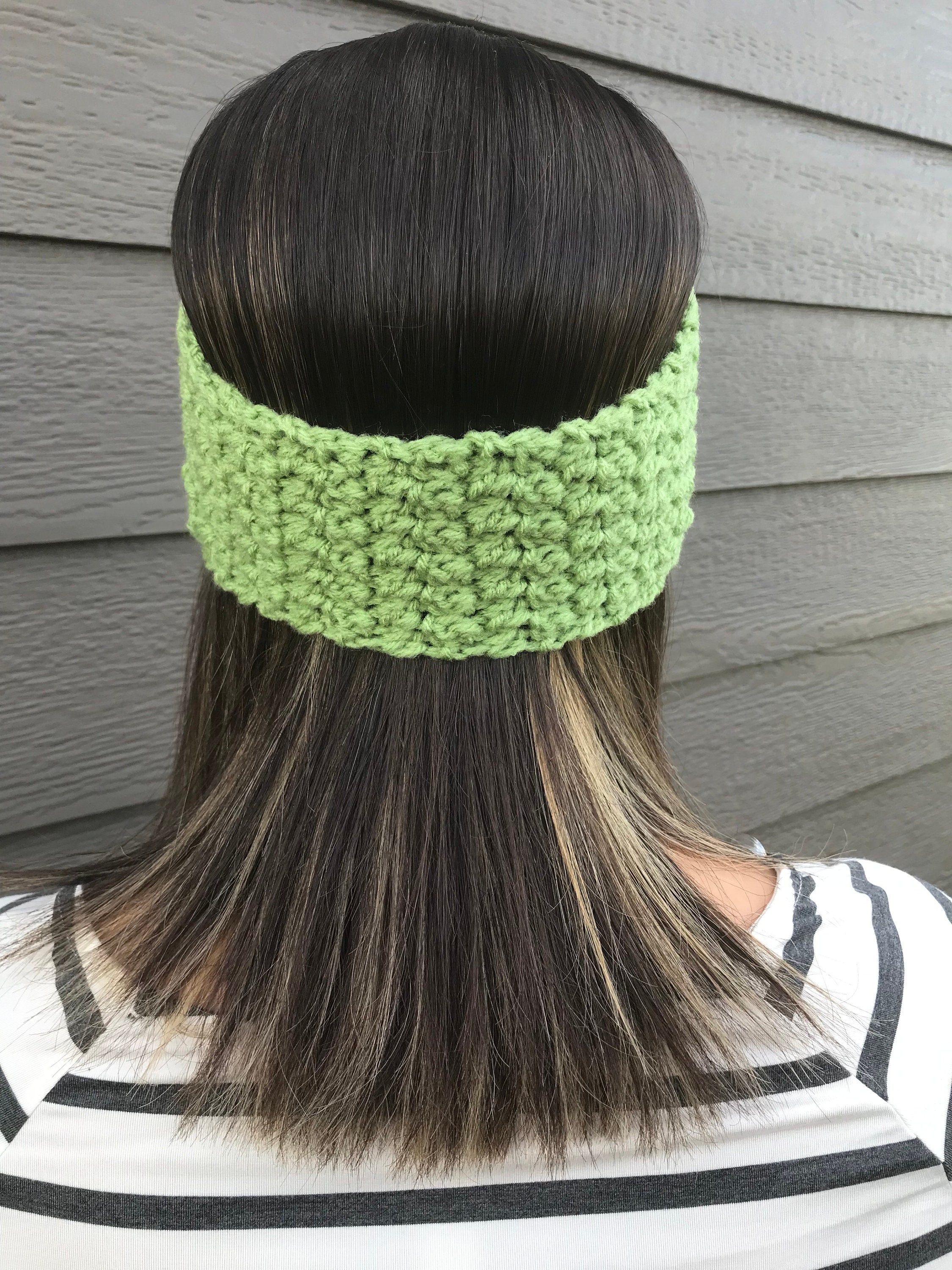 Guava Cinched Crochet Winter Headband Crochet Winter Etsy