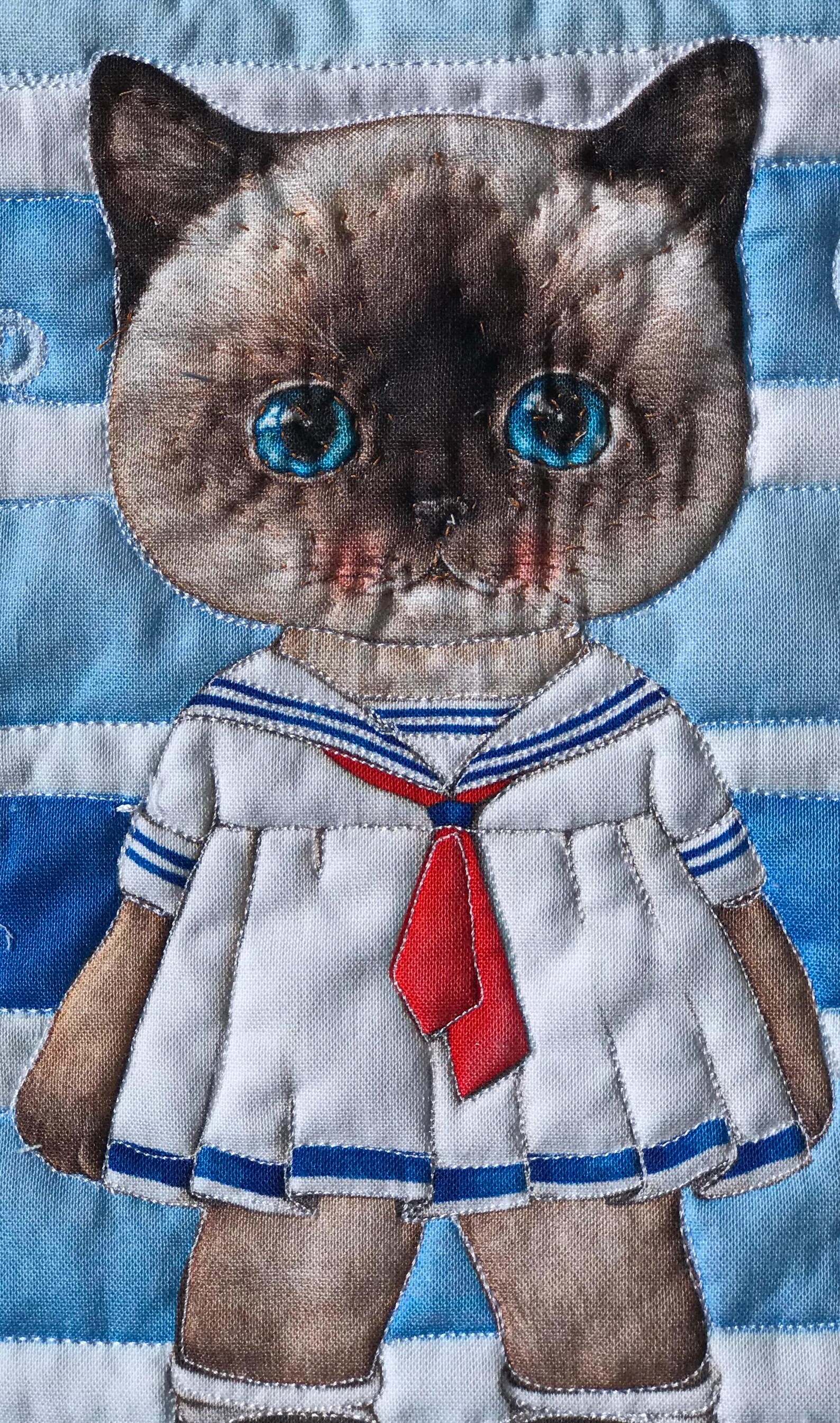 Small Carry Bag Made of Cotton Fabrics, Quilted, Padded, Handbag or ...
