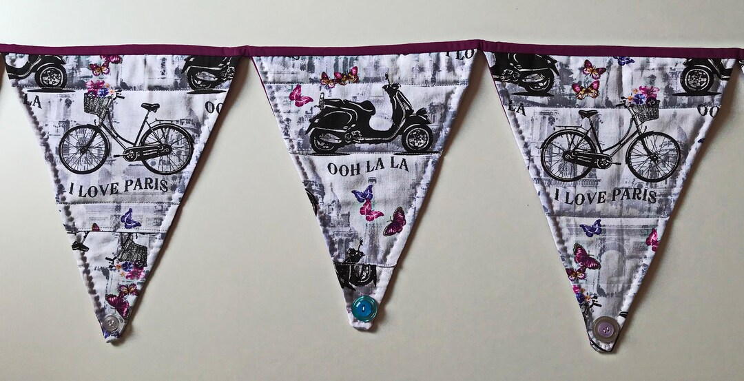 Pennant Garland, Fabric Decoration Pennant Chain, Fabric Garland " I ...