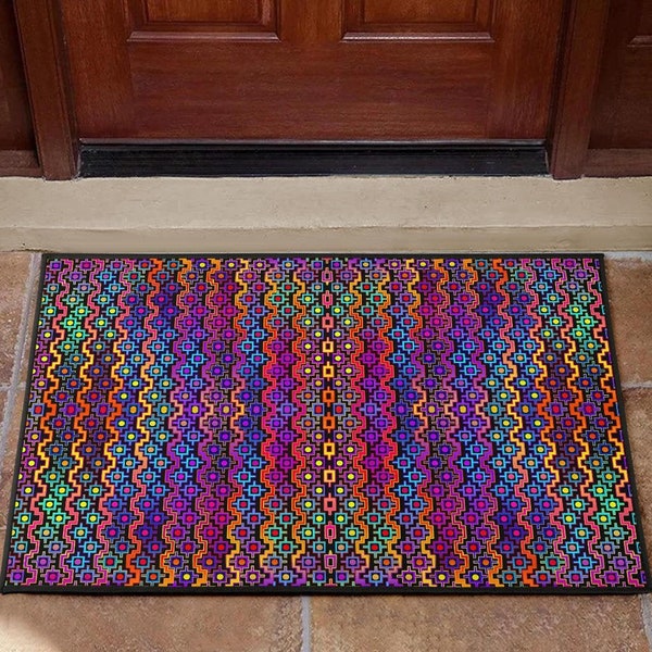 Rainbow Doormat - Etsy