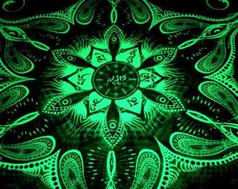 Uv reactive fabric | Etsy