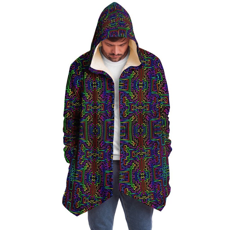 Prismatic Overlay Micro Fleece Cloak - Etsy