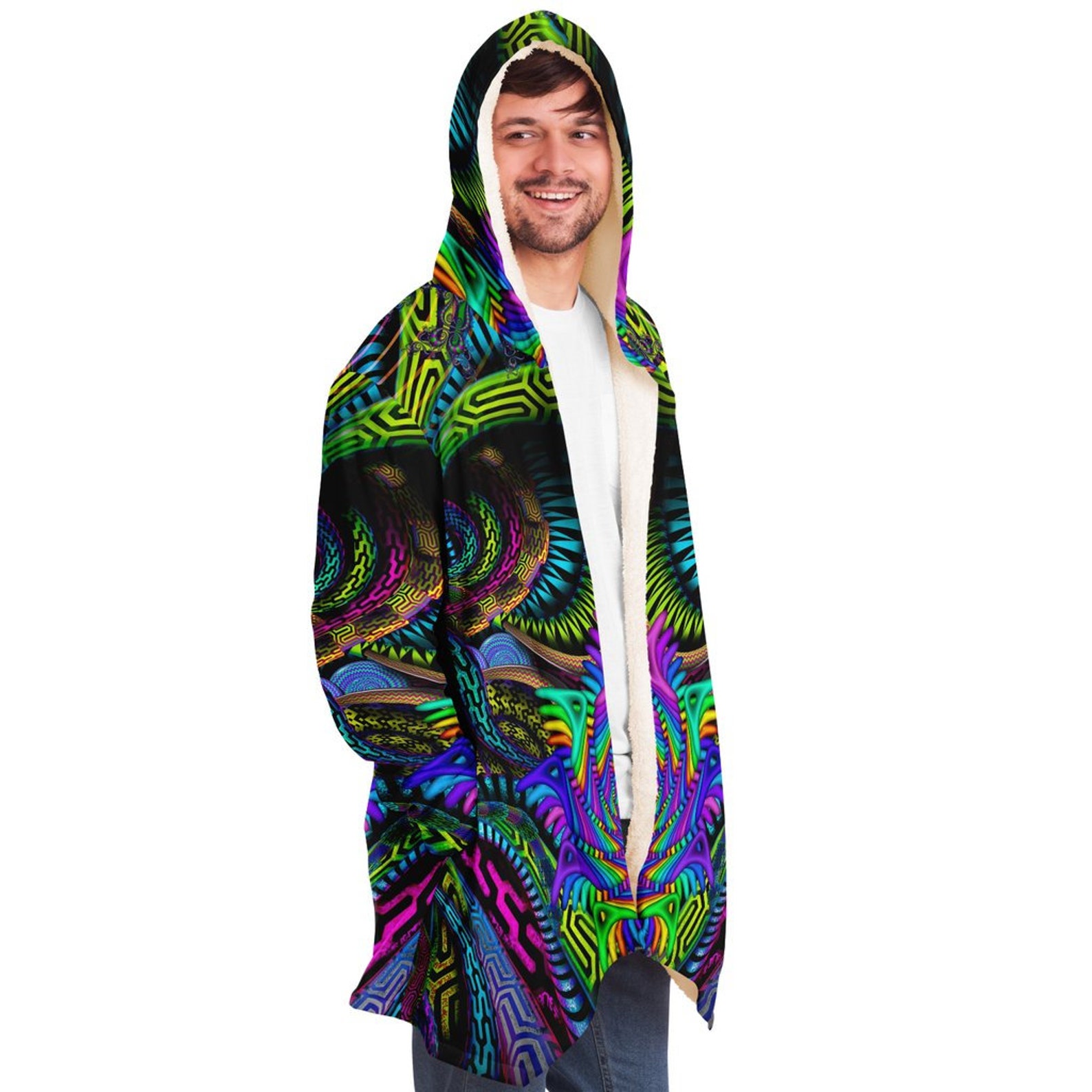 Primordial Micro Fleece Cloak - Etsy