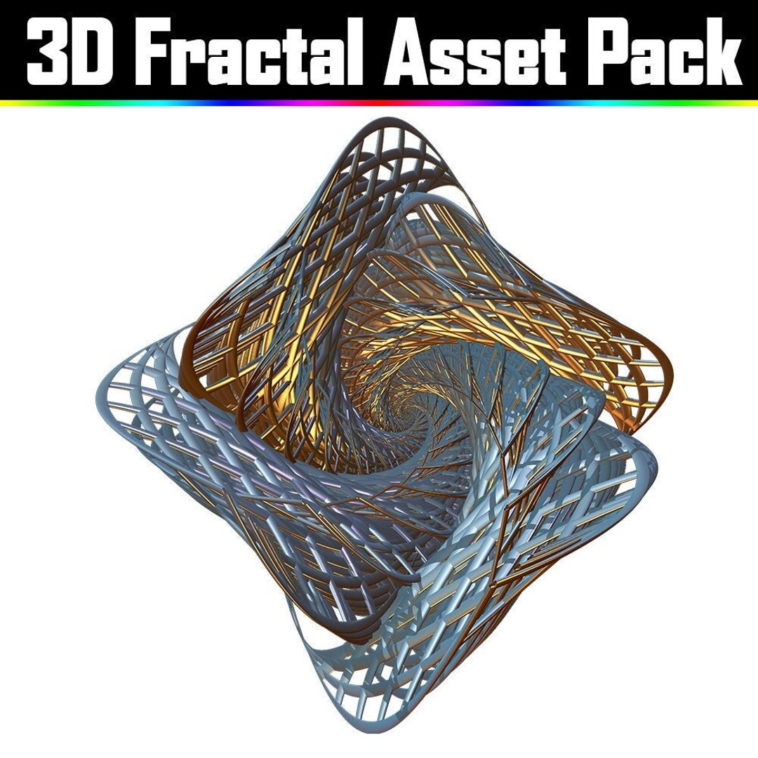 3D Fractals Asset Pack Psychedelic Art Graphic Assets - Etsy
