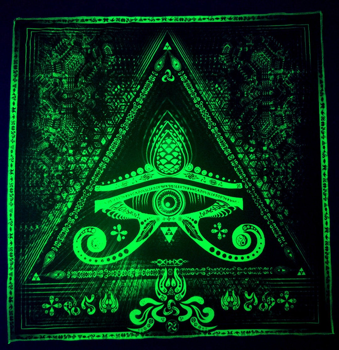 UV Active Lycra Tapestry / Backdrop of Singular Sight - Lime - Etsy