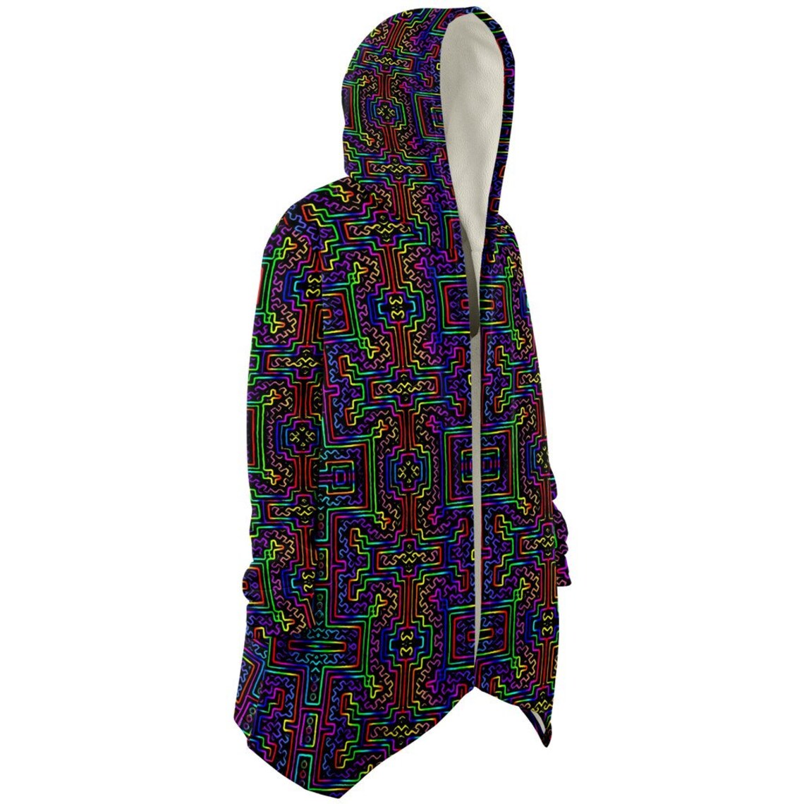Prismatic Overlay Micro Fleece Cloak - Etsy