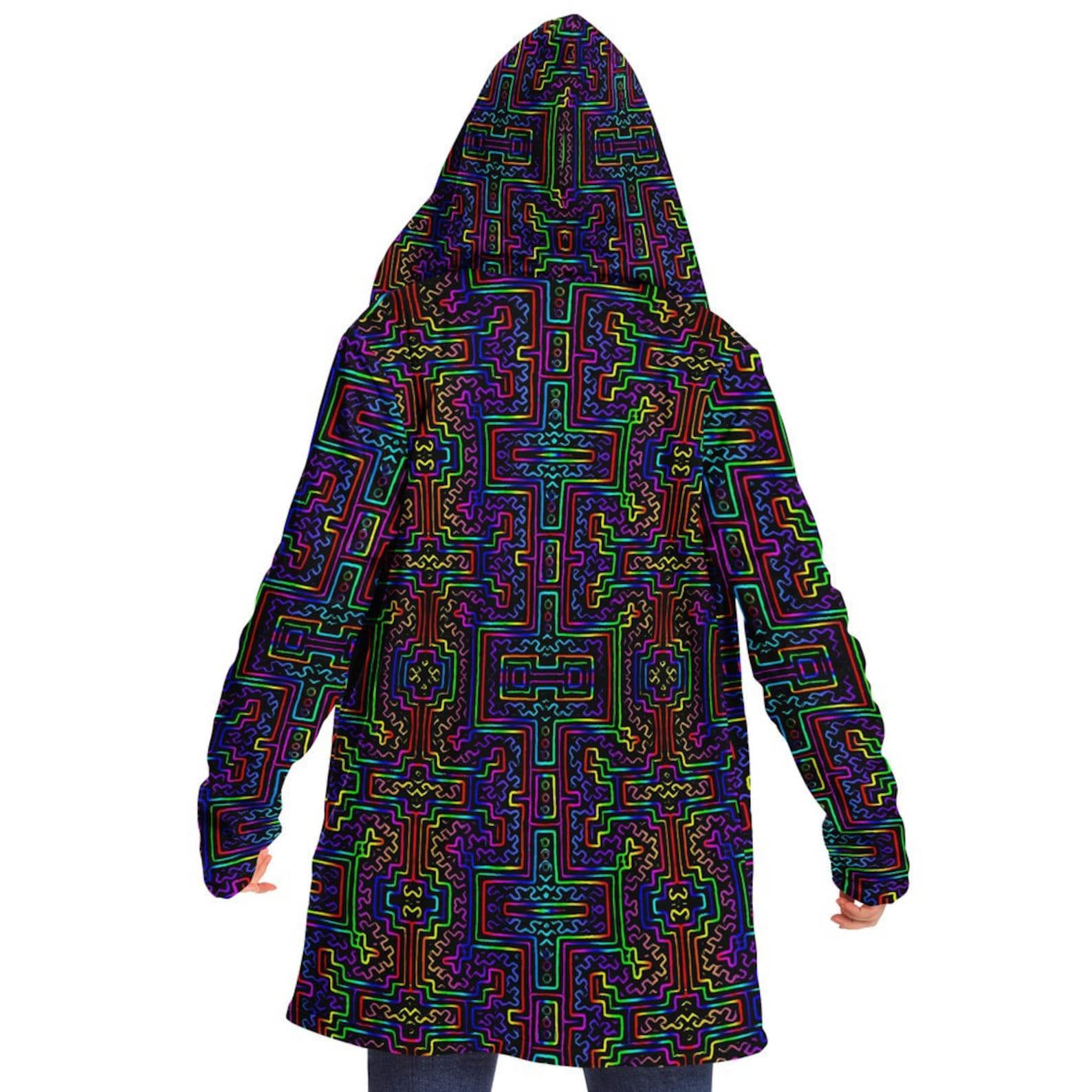 Prismatic Overlay Micro Fleece Cloak - Etsy