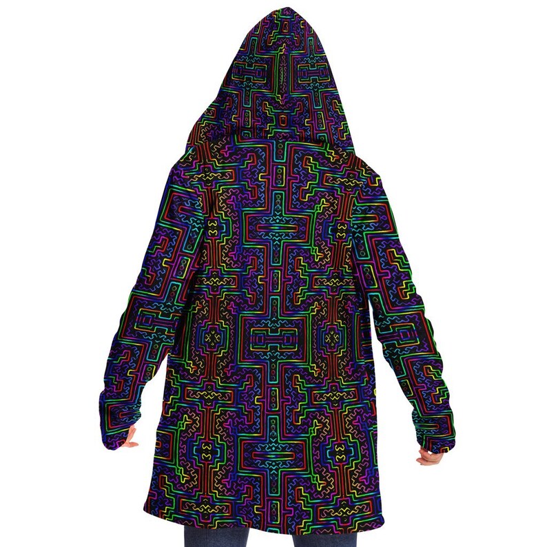 Prismatic Overlay Micro Fleece Cloak - Etsy