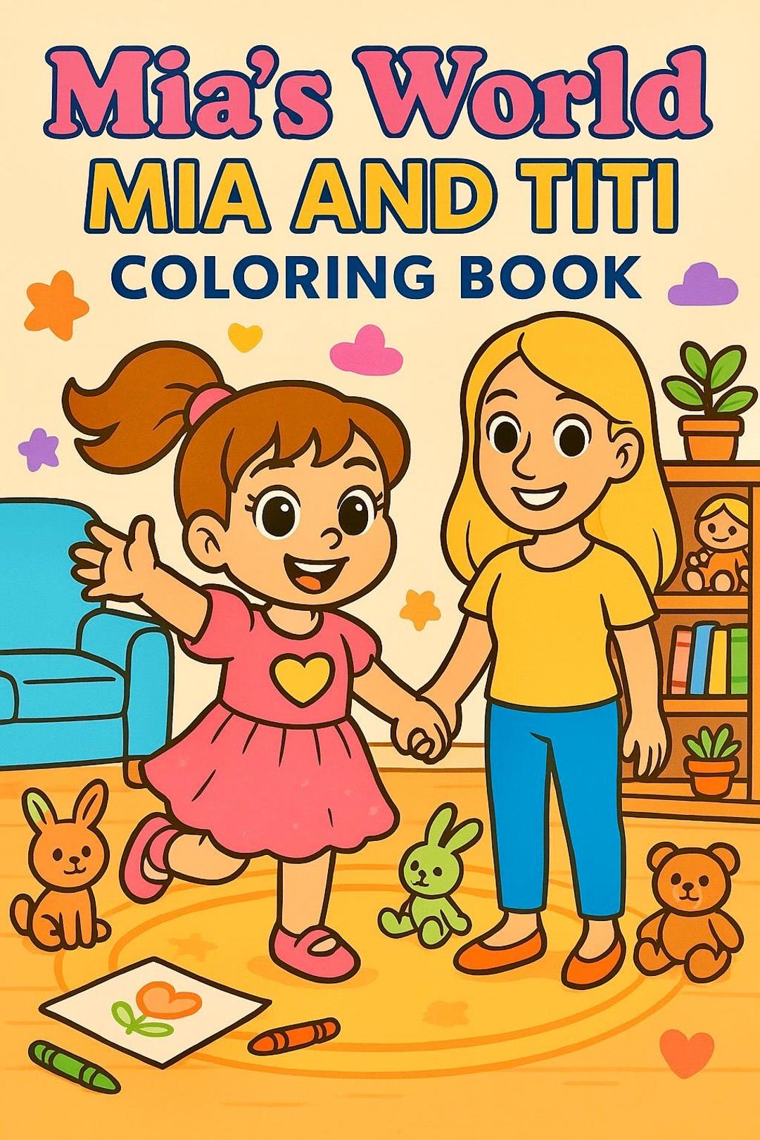 Mia’s World: Mia and Titi Coloring Book (18 Pages) – Printable Download - Etsy
