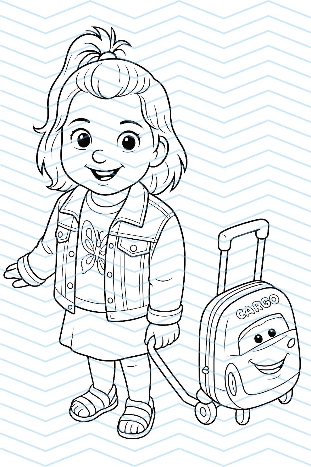 Travel Coloring Page – Printable Download - Etsy