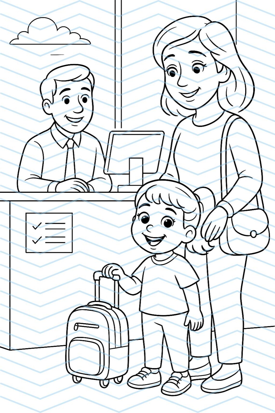 Travel Coloring Page – Printable Download - Etsy