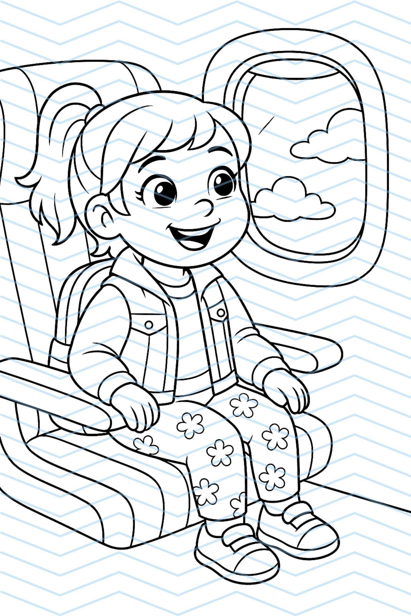 Travel Coloring Page – Printable Download - Etsy