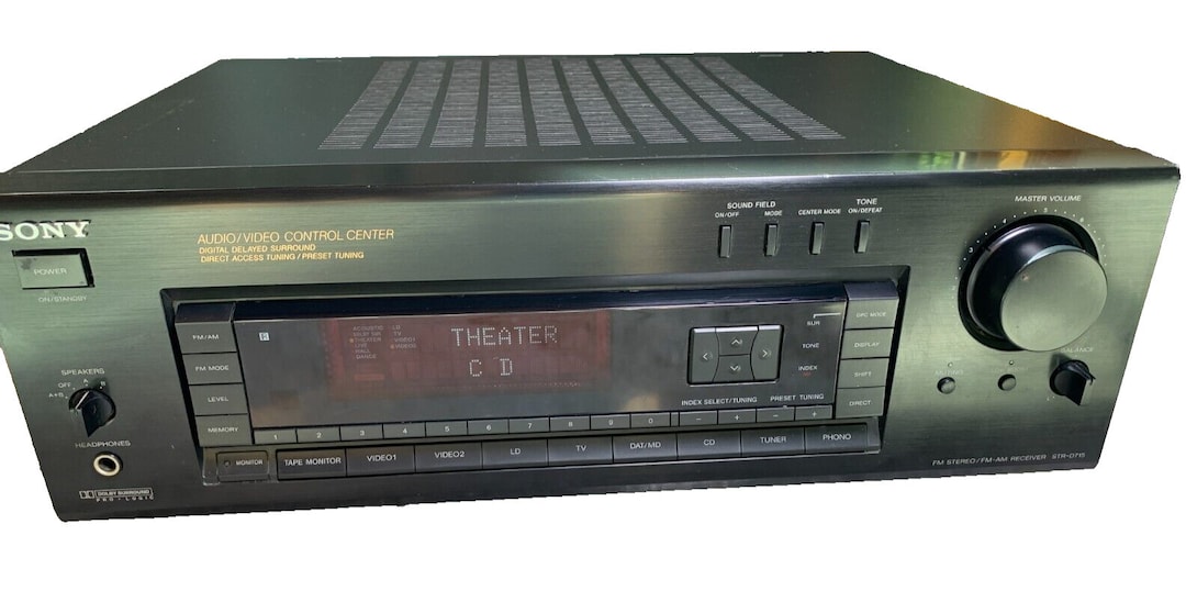 Vintage 1990s 90s Sony Str-d715 Stereo Receiver Reciever 100 Watts ...