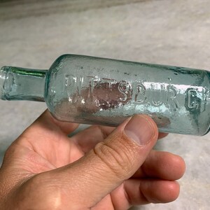 Antique Open Pontil Medicine Embossed Bottle R E Sellers Druggist ...