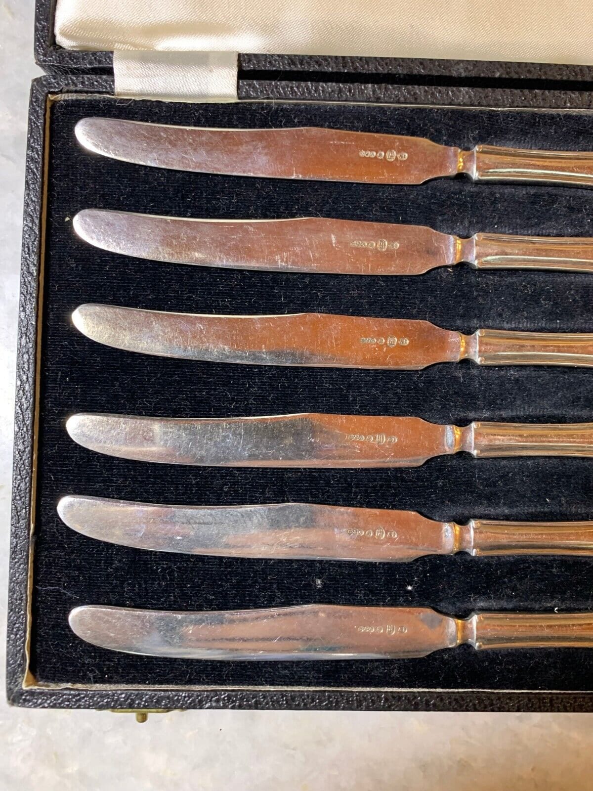 Antique Ornate British English Tea Knives Knife Flatware Silverware ...