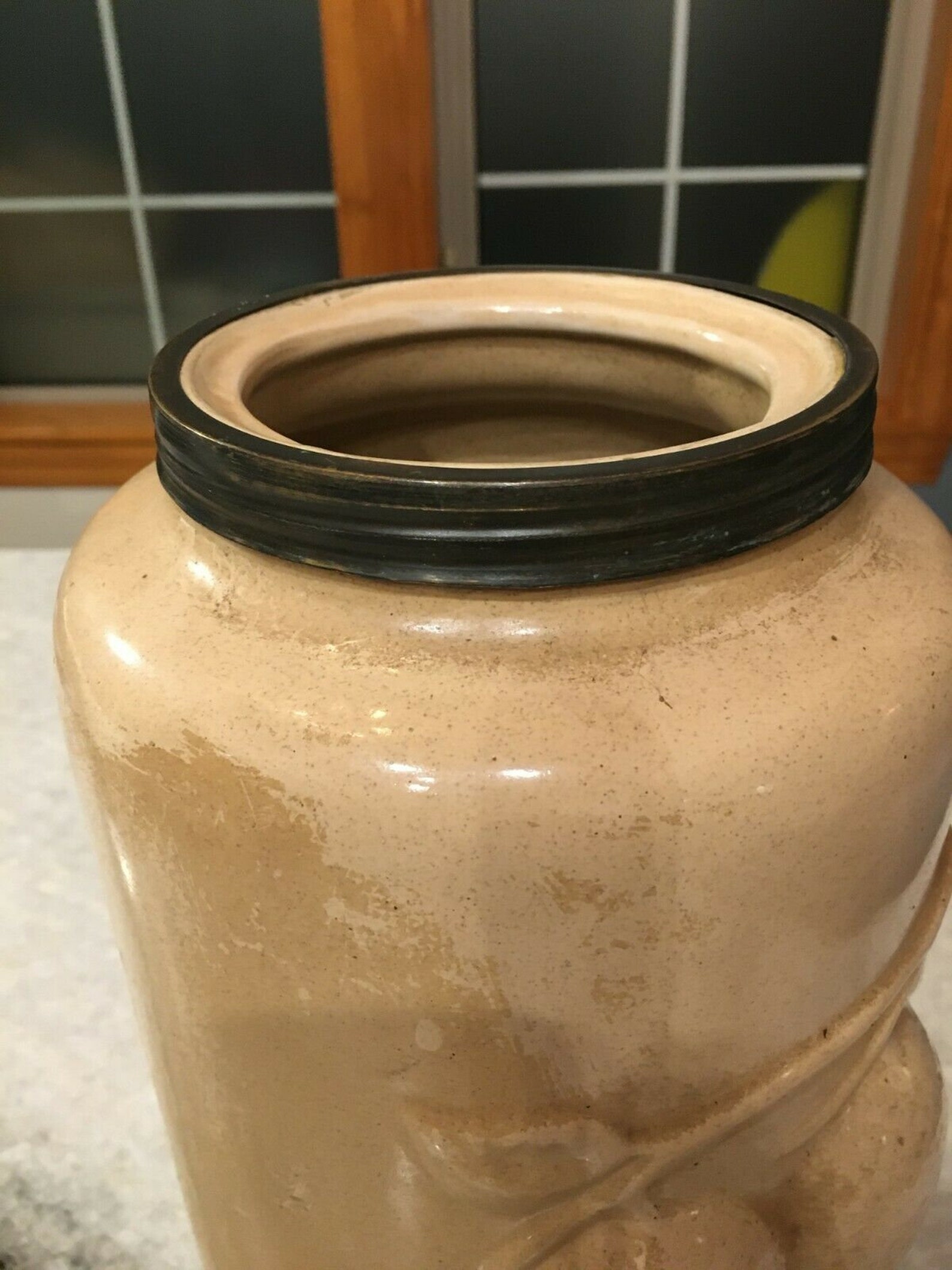 RARE: Antiguo Tarro de Cerámica/Limón Limón w/Copper Lid | Etsy