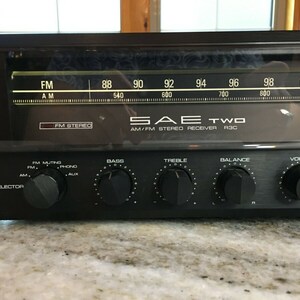 Vintage Sae Two R3c (los Angeles Ca/japan) Stereo Receiver W/vu Meters ...