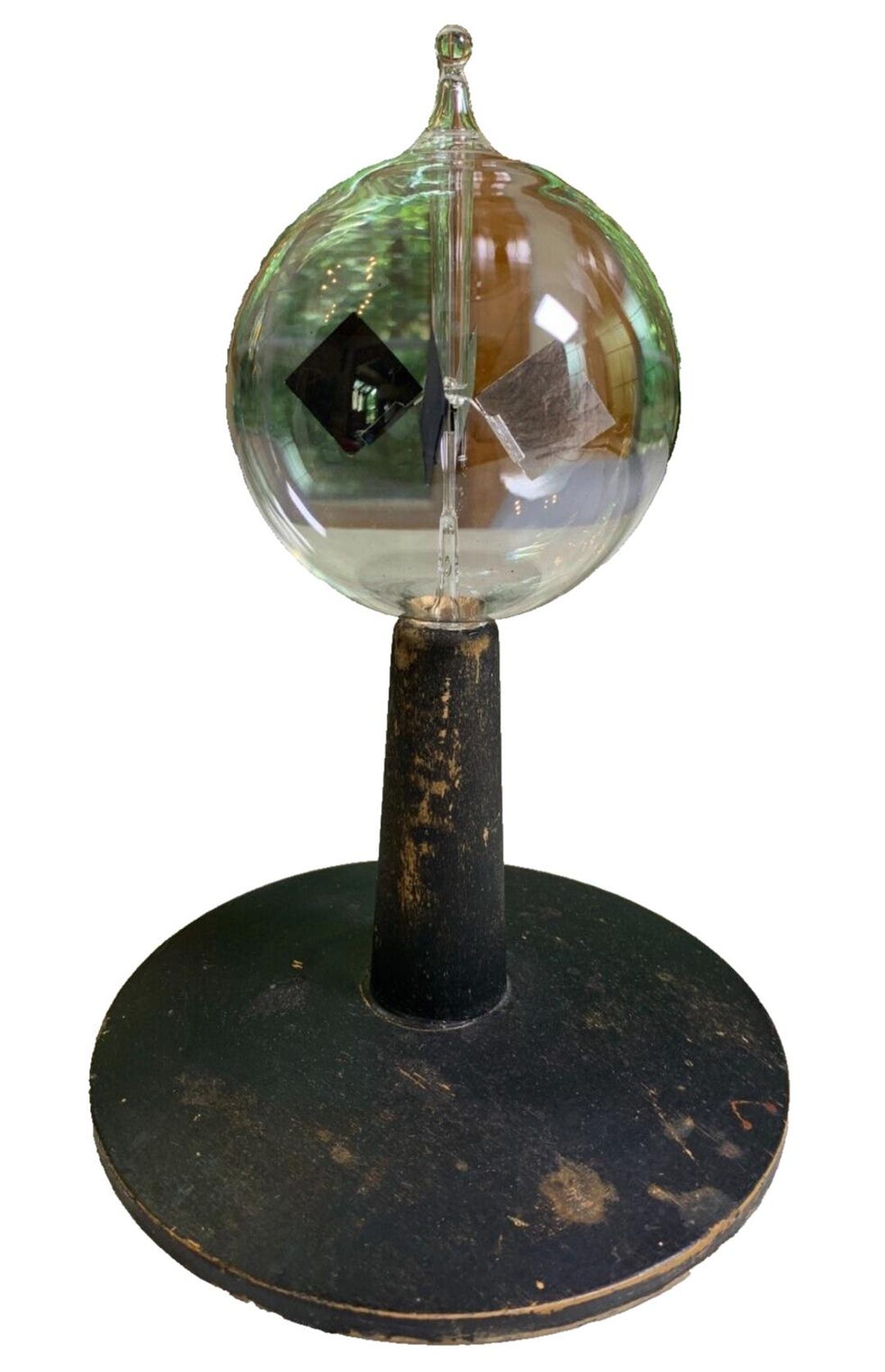 Antique / Vintage Radiometer Sun Light Spinner Meter on Old Wood Wooden ...