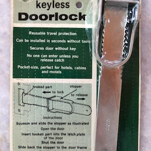 Vintage Made in Japan Metal Keyless Travel/portable Personal Safety ...