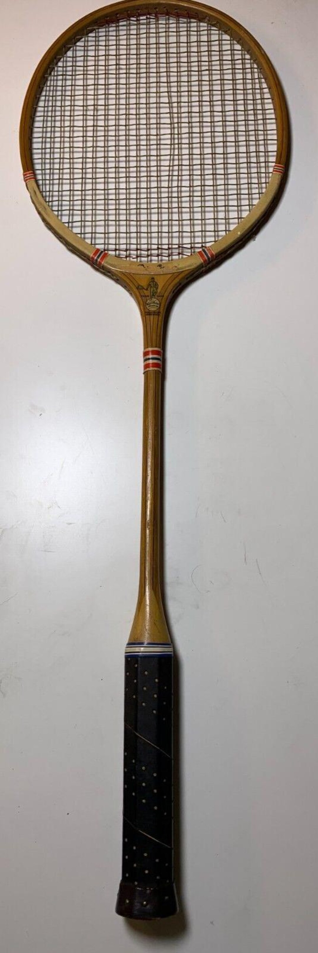 Antique Wood Wooden Wright Ditson Badminton Racquet Racket Boston ...