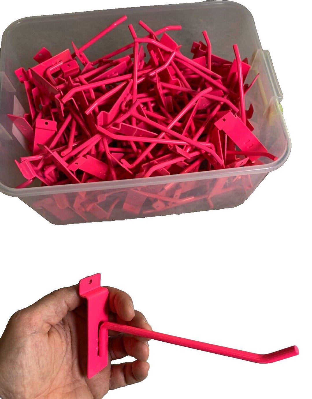 Vintage 1980s 1990s Neon Pink Gridwall Slatwall Wall Board Peg Pegs ...
