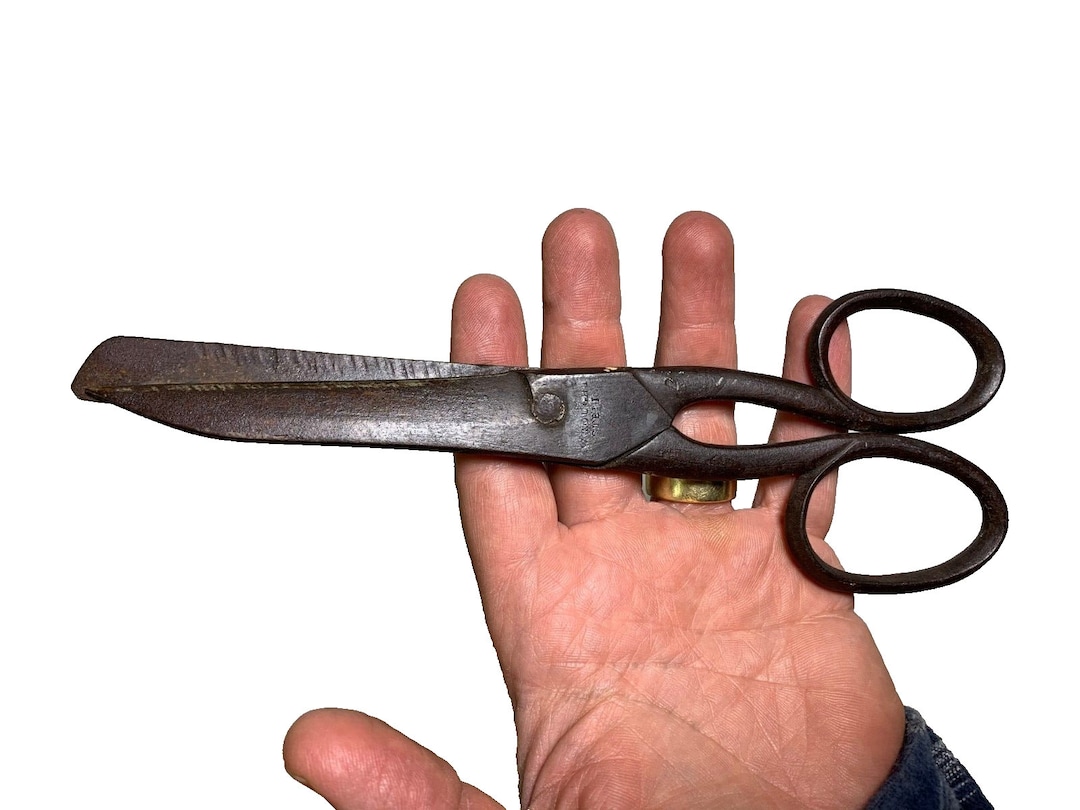 Antique Early Primitive 1800s Blacksmith Hand Forged Wrought Iron Steel ...