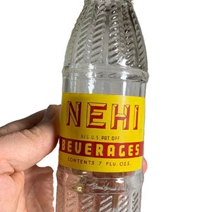 Vintage Antique 1950s 55 Art Deco Acl Soda Bottle Nehi Bottle Huron ...